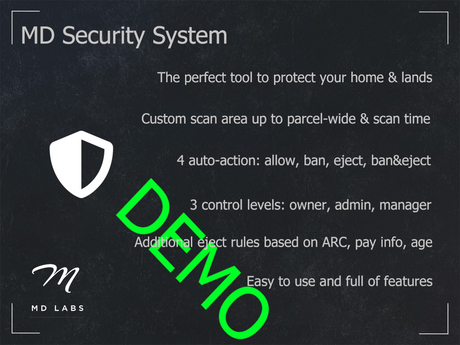 Second Life Marketplace - MD Security System DEMO